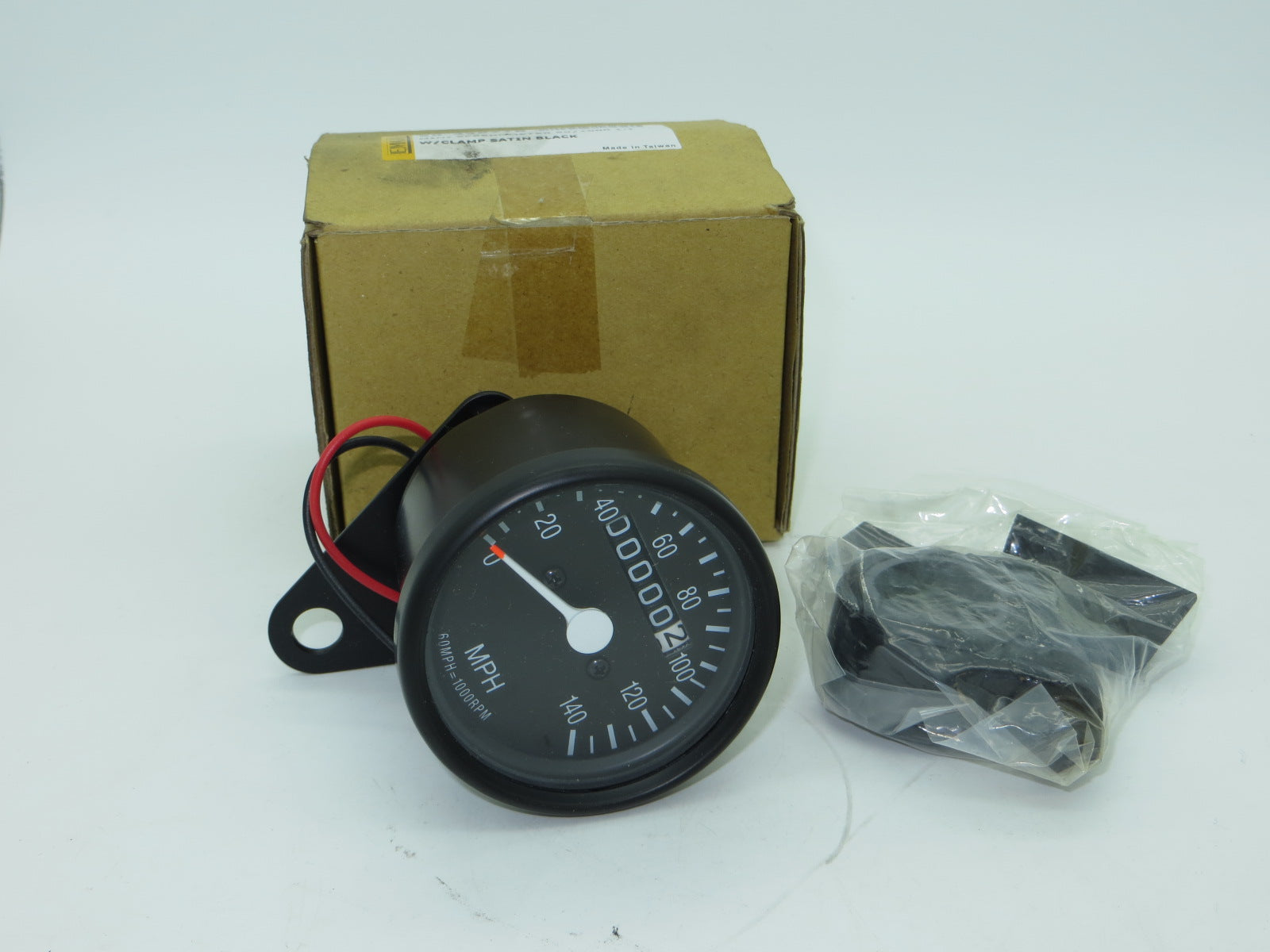 NEW Emgo Mini Speedometer Gauge Satin Black 1:1 – Brick House Builds